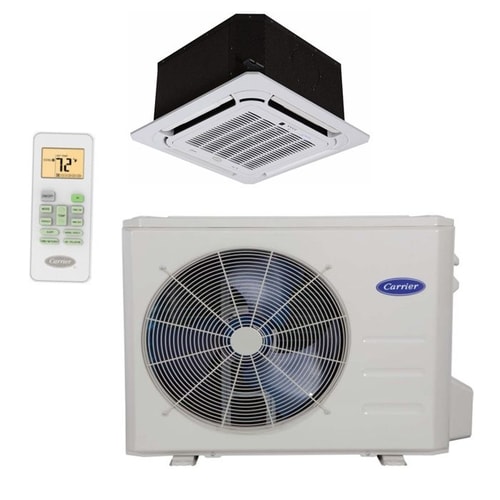 Carrier 12,000 BTU 19.5 SEER Ceiling Cassette Mini-Split Performance ...