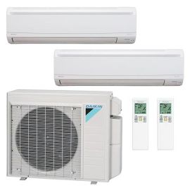 Daikin 18,000 BTU 18 SEER Dual Zone Wall Mounted Mini-Split Heat Pump ...
