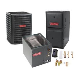 Goodman 4 Ton 14 SEER 96% AFUE 100,000 BTU Gas Furnace and Air ...