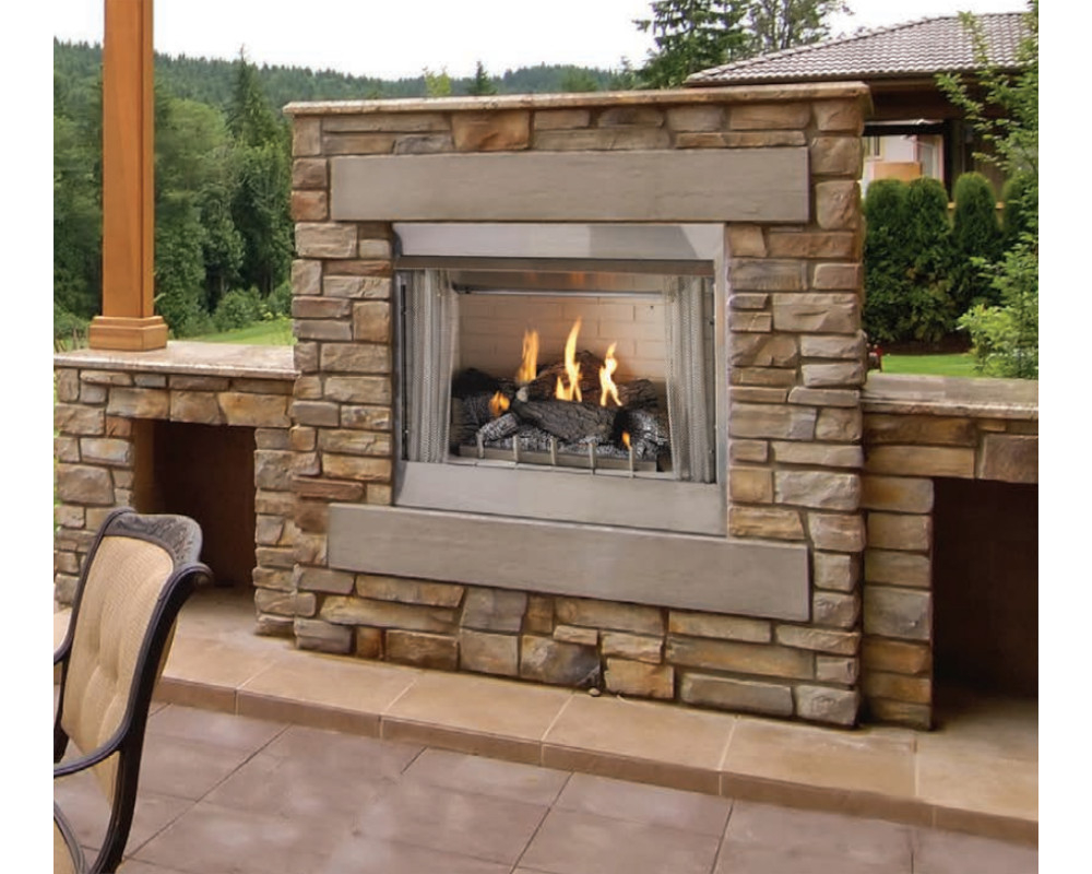 Empire Outdoor 42 Inch Vent Free Fireplace With Electronic Ignition ...