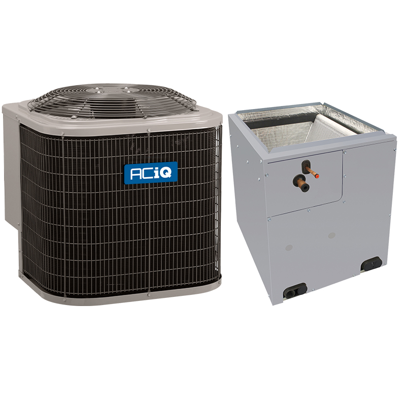 2 Ton 13.4 SEER2 ACiQ Air Conditioner with Vertical 14" Cased Coil ...