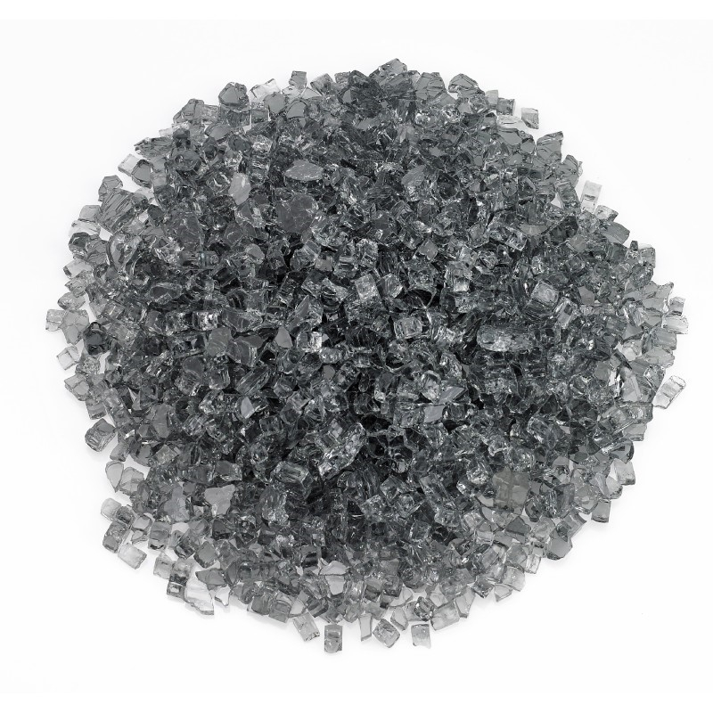 American Fire Glass 1/4 Inch Gray Fire Glass - 10 Pounds - AFF-GRY-10 ...