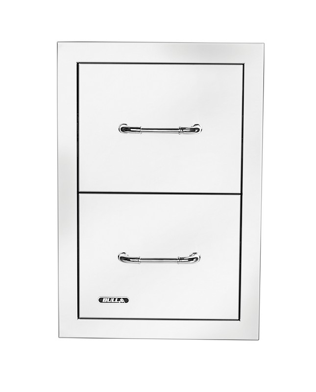 Bull Built-In Stainless Steel Double Access Drawers With Reveal - 56990 ...