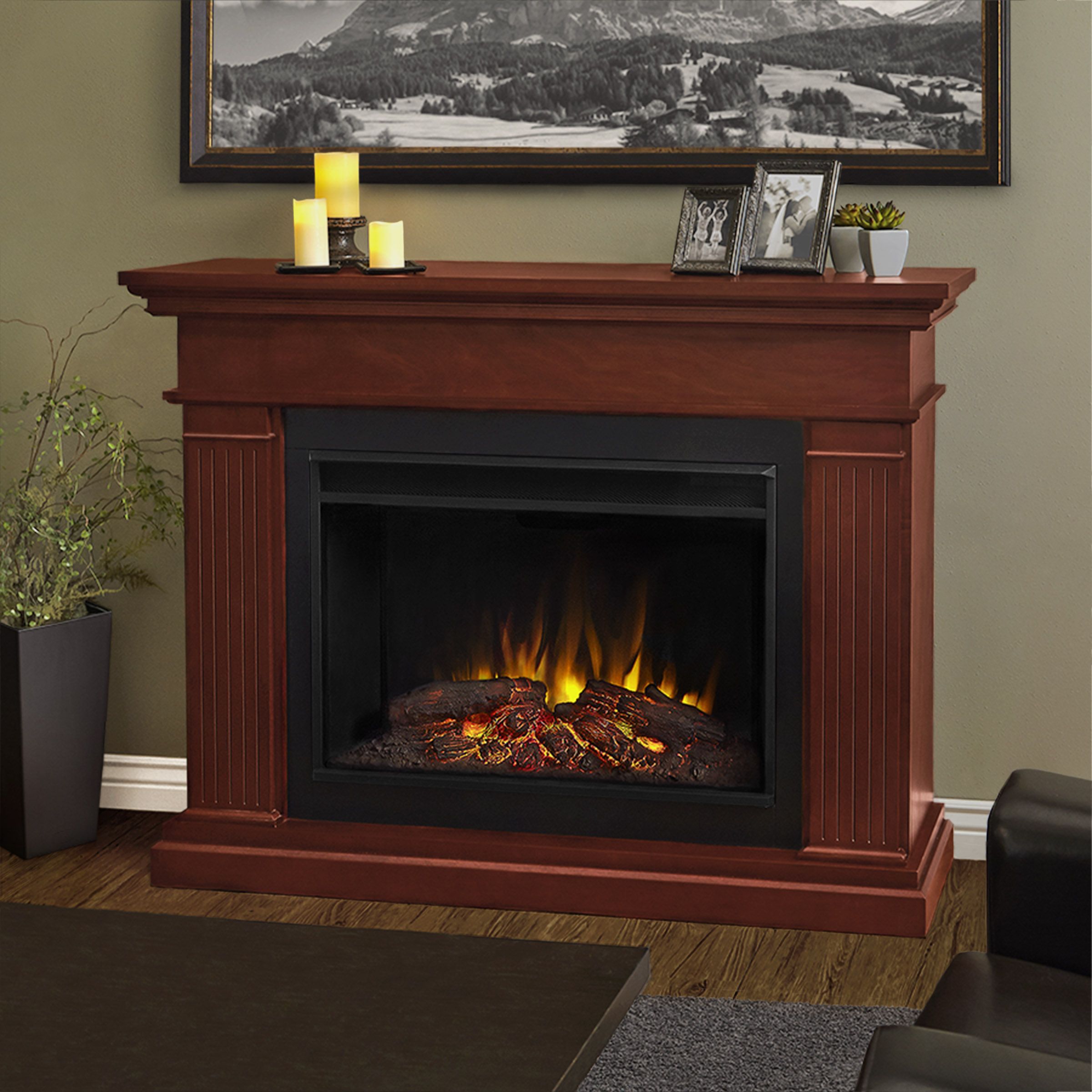 Real Flame Kennedy Grand Electric Fireplace in Dark Espresso - 8070E-DE ...