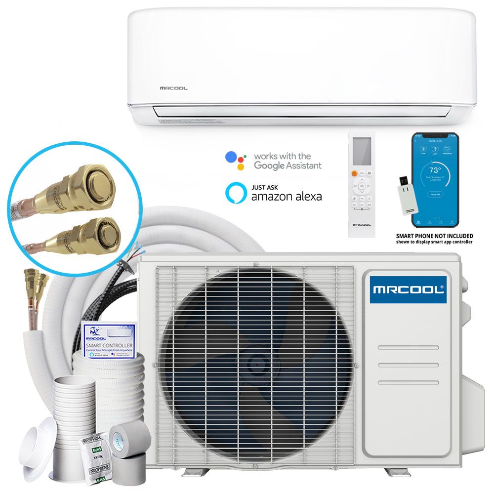 MRCOOL DIY Easy Pro 12,000 BTU 18 SEER Ductless Mini Split AC and Heat ...