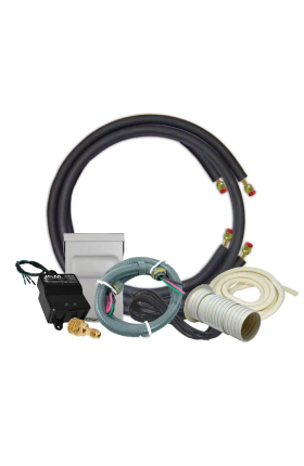 Single Zone Ductless Mini Split Installation Kit - 1/4" x 1/2" Line Set ...