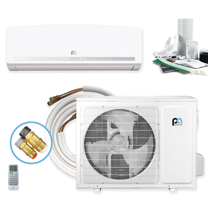 Perfect Aire DIY Mini Split 24,000 BTU 21 SEER Quick Connect Ductless ...