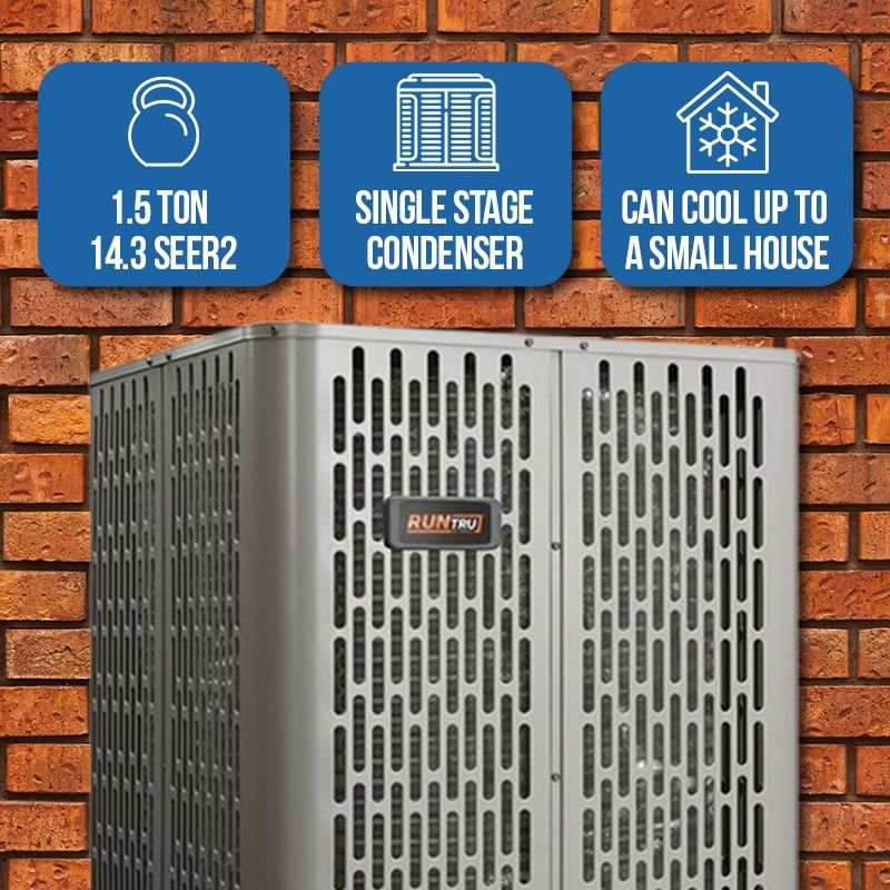 1.5 Ton 14.3 SEER2 Trane Heat Pump Condenser - RT Series - A4HP4018D1 ...