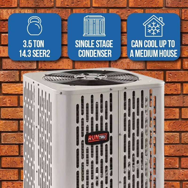 3.5 Ton 14.3 SEER2 Trane Air Conditioner Split System - R454B ...