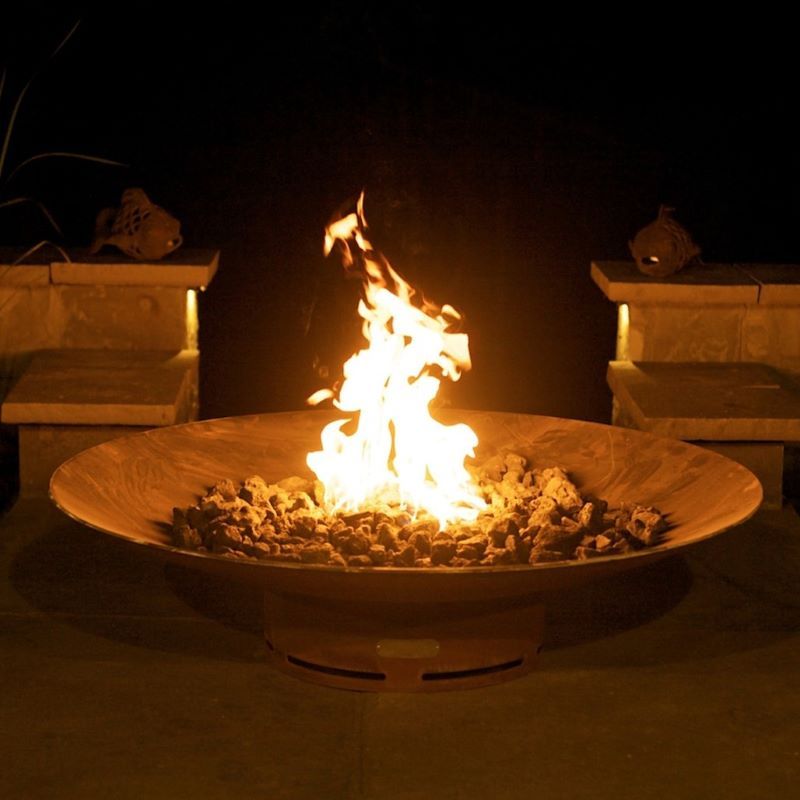 Fire Pit Art 60 Inch Asia Wood Fire Pit - Asia-60-Wood Burning ...
