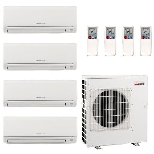 48,000 BTU Mitsubishi FX-Series Hyper Heat Mini Split - 23 SEER2, R454B, 4-Zone System | 6k ...