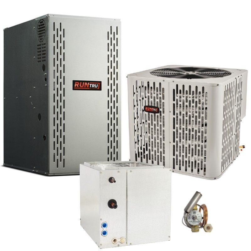 3 Ton 14.3 SEER2 80% AFUE 100,000 BTU Trane Gas Furnace and Air ...