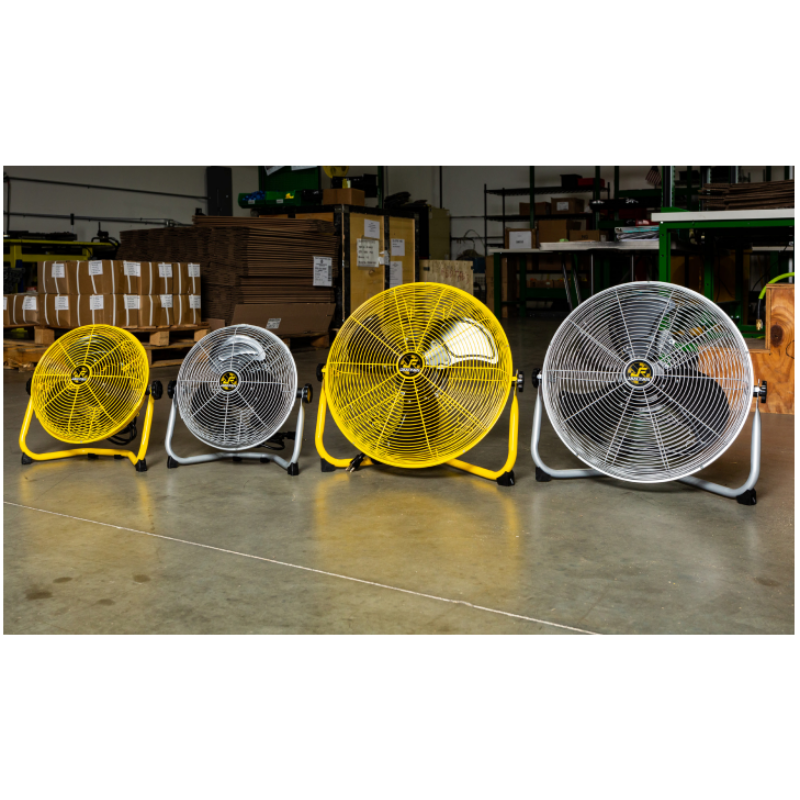 Hunter Jan Fan Industrial Workstation Fan - 3 Speed 12” – Silver - JF ...