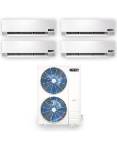 48,000 BTU 23.4 SEER2 ACiQ 4-Zone Wall Mounted Mini Split System w ...