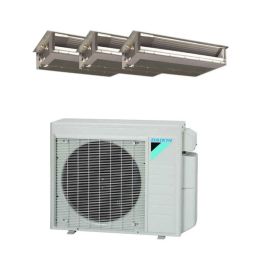 Daikin 36,000 BTU 17 SEER Tri Zone Concealed Duct Low Static Mini-Split ...