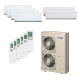 Daikin 48,000 BTU 19 SEER Six Zone Wall Mounted Mini-Split Heat Pump ...