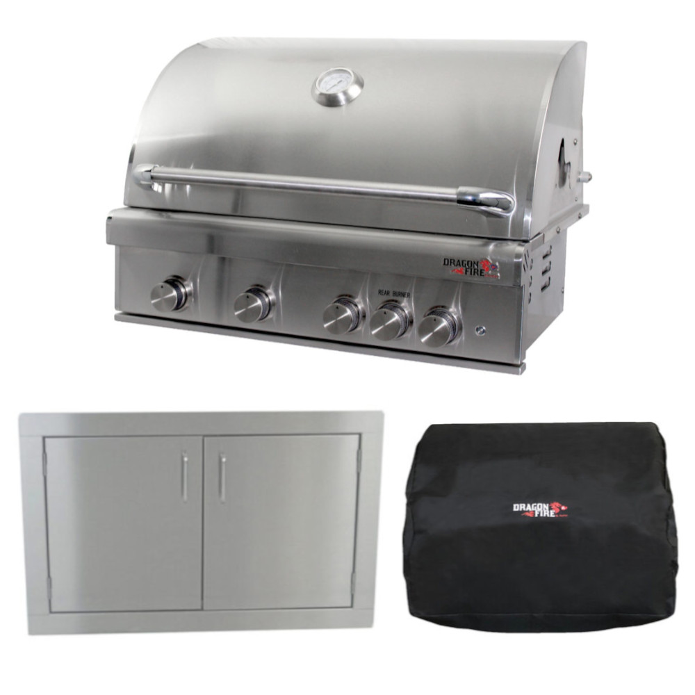 Dragon Fire Grills 32-Inch 3-Piece Built-In Grill Package - DF32 ...