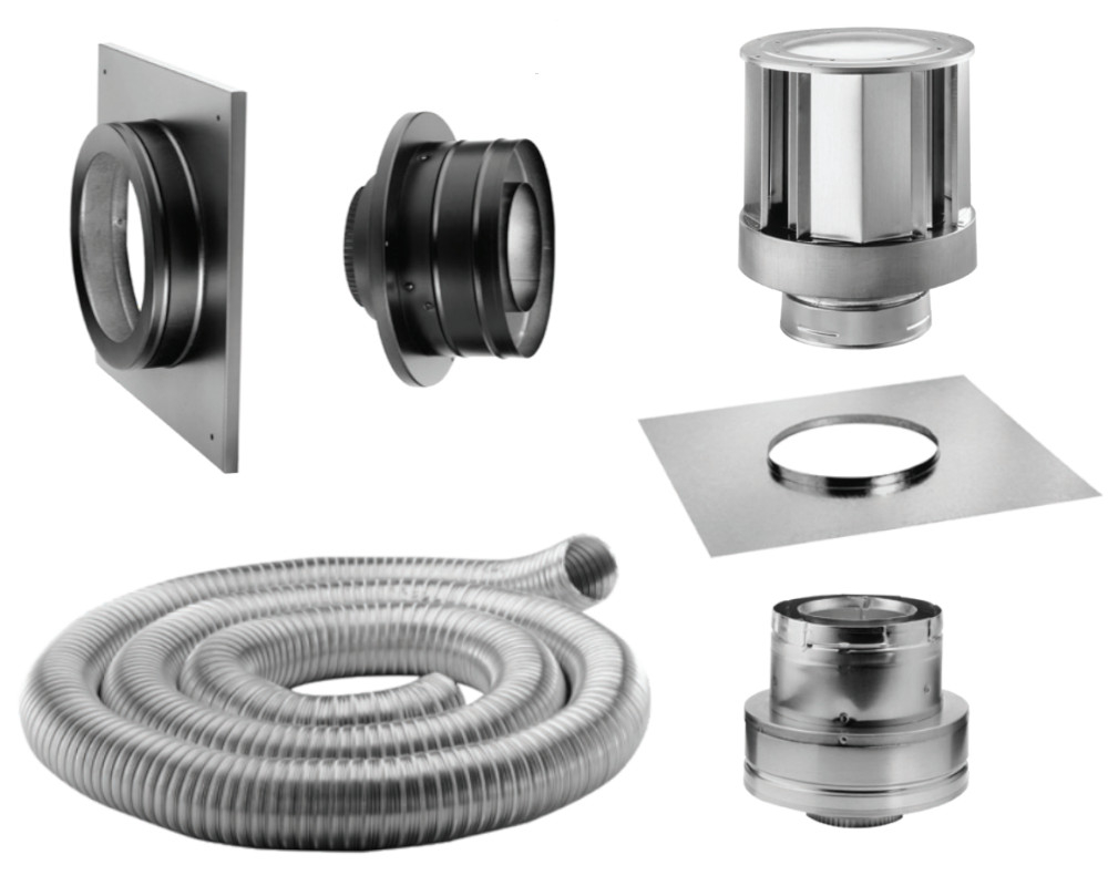 DuraVent Direct Vent Masonry Conversion Chimney Liner Kit With 25ft ...