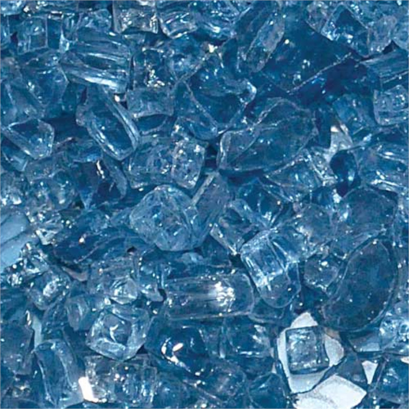 HPC Fire Glass - Pacific Blue - 1/4 Inch - FPGLPACIFICBLUE | HVACDirect.com