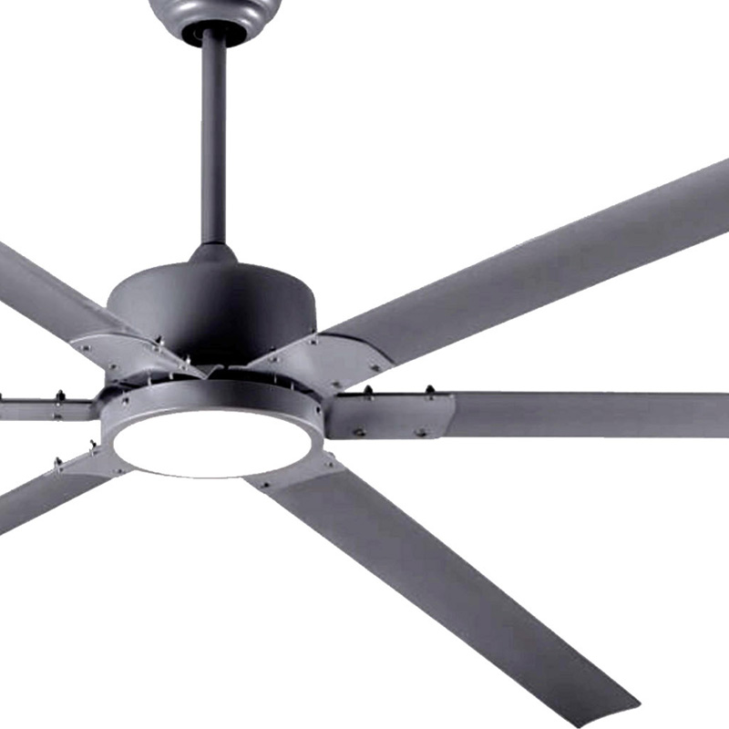 Canarm FANBOS 120" Grey Industrial Indoor Ceiling Fan with LED Light ...