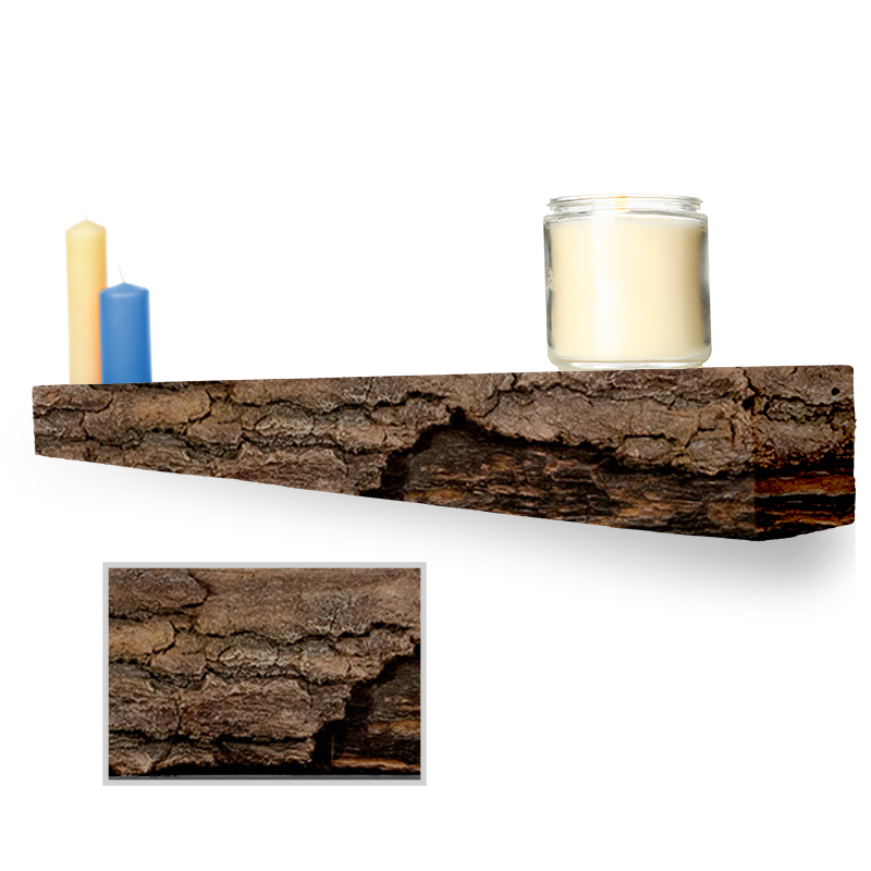 Lexington Hearth Half-Round Sleeper Maduro 5’ Fireplace Non-Combustible ...