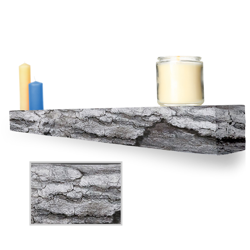 Lexington Hearth Half-Round Sleeper Weathered Grey 5’ Fireplace Non ...