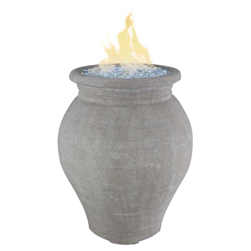 HomComfort 43,000 BTU Outdoor Gas Fire Vase with Firestones - HCGV1 ...