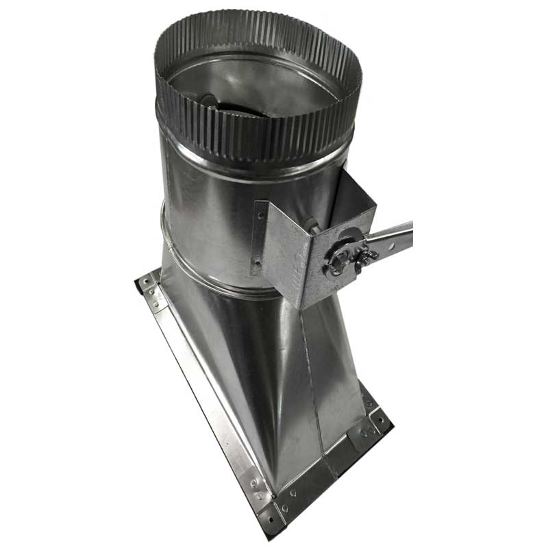 Precision Duct 4" HETO with Damper and Standoff - HETO-D SO 04 ...