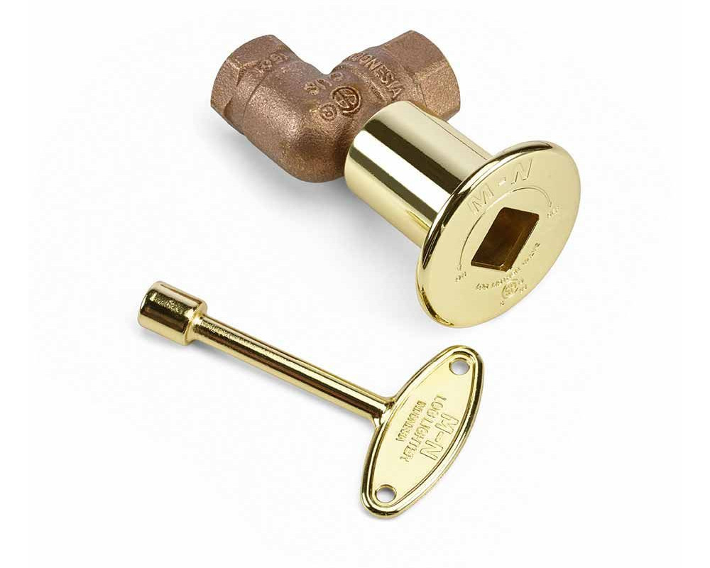 HPC 3/4-Inch 300K BTU High Capacity 90 Degree Brass Key Valve With Key ...