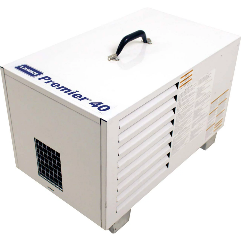 LB White Premier 40,000 BTU Enclosed Flame Direct-Fired Heater ...