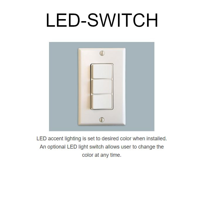 Majestic 3 Toggle Wall Switch - LED-SWITCH | HVACDirect.com