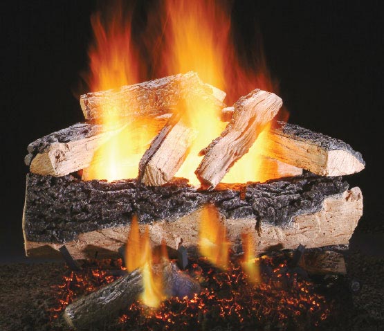 Fireside America Magnificent Split Oak 24 inch Vented Gas Log Set ...