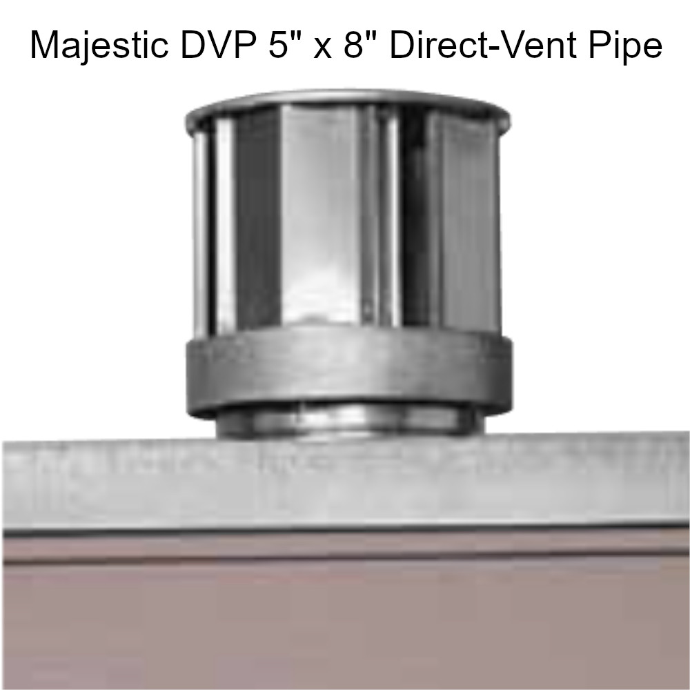 Majestic DVP 5" x 8" Direct-Vent Pipe Components - ID-16529-DVP-PIPE ...