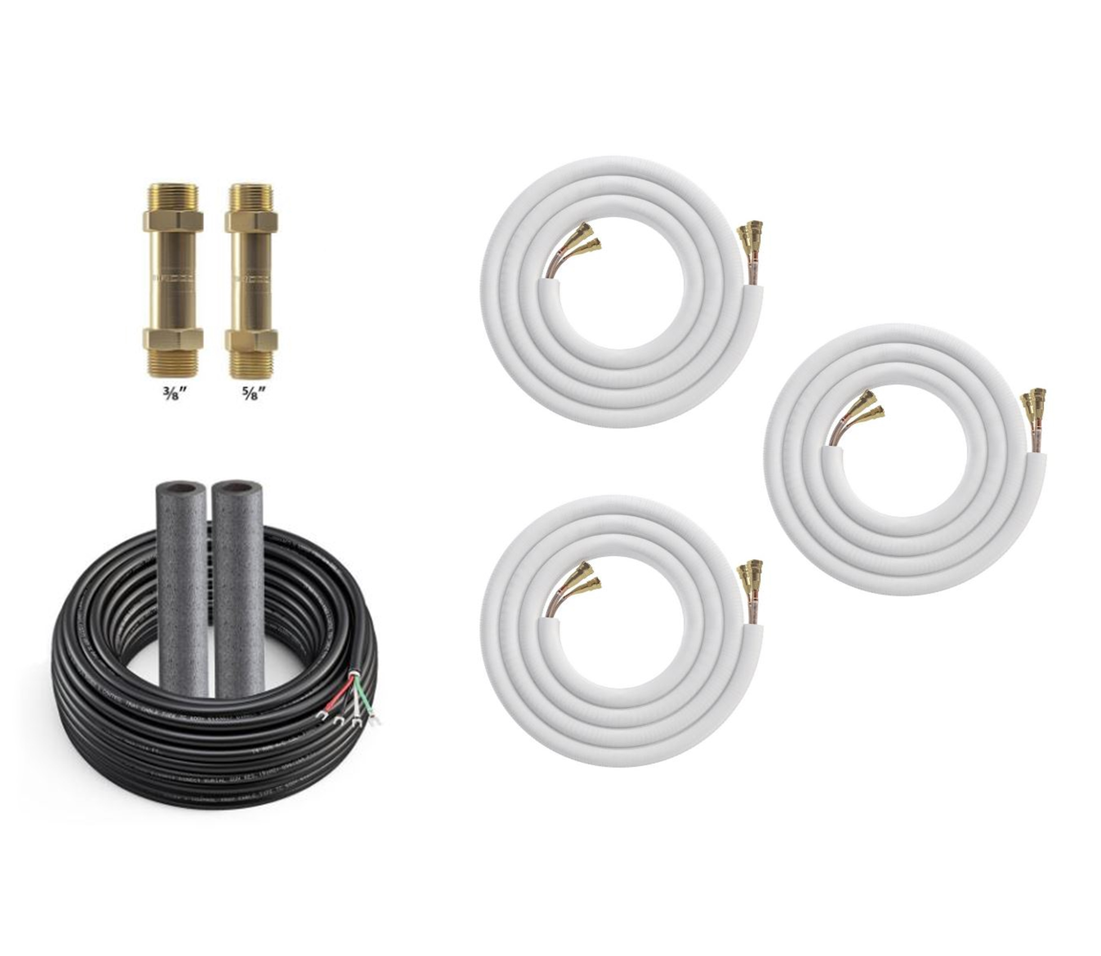 MRCOOL DIY 75' Quick Connect Line Kit Set for 24k and 36k Air Handlers ...