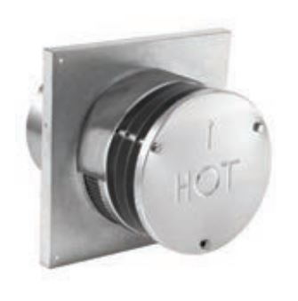 DuraVent DirectVent Pro Round Horizontal Termination Cap Square Base ...