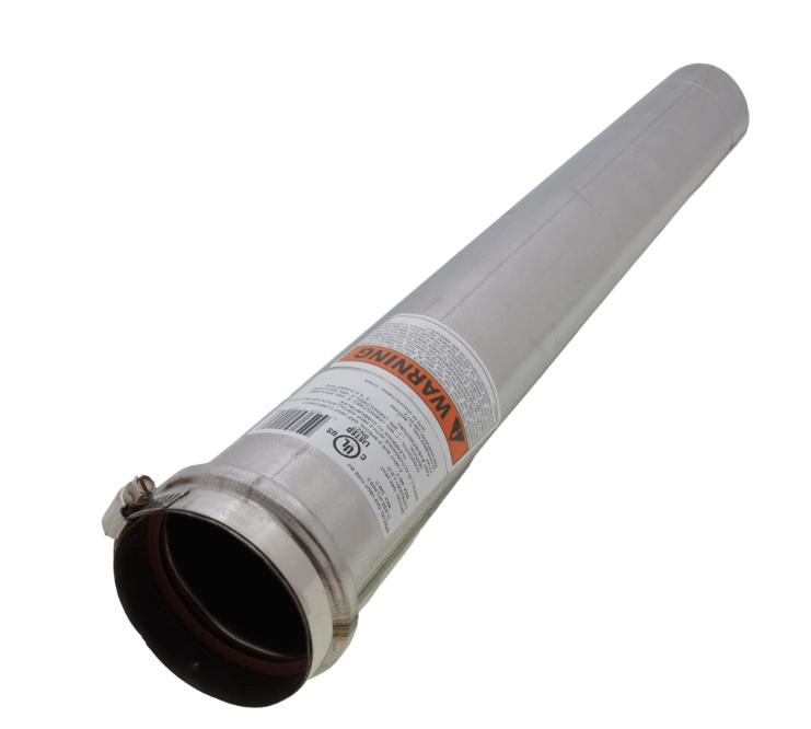 3 Inch x 2 Ft. Z-Vent Single Wall Pipe - 2svepwcf0302 | HVACDirect.com