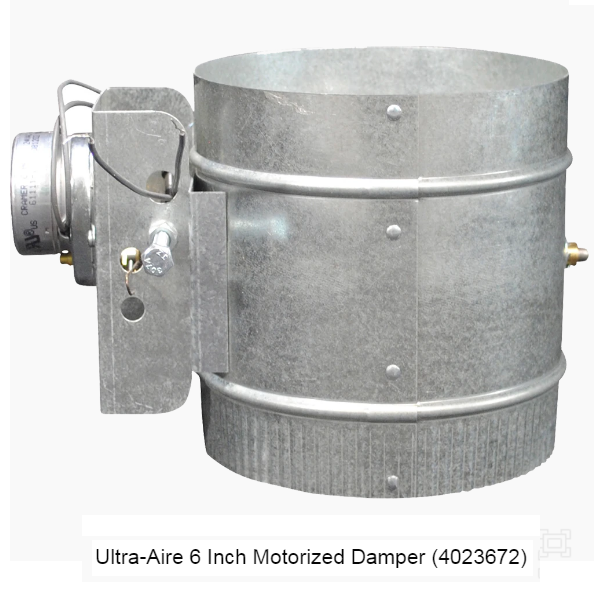 Ultra Aire 6 Inch Motorized Damper - 4023672 | Whole House Dehumidifier ...