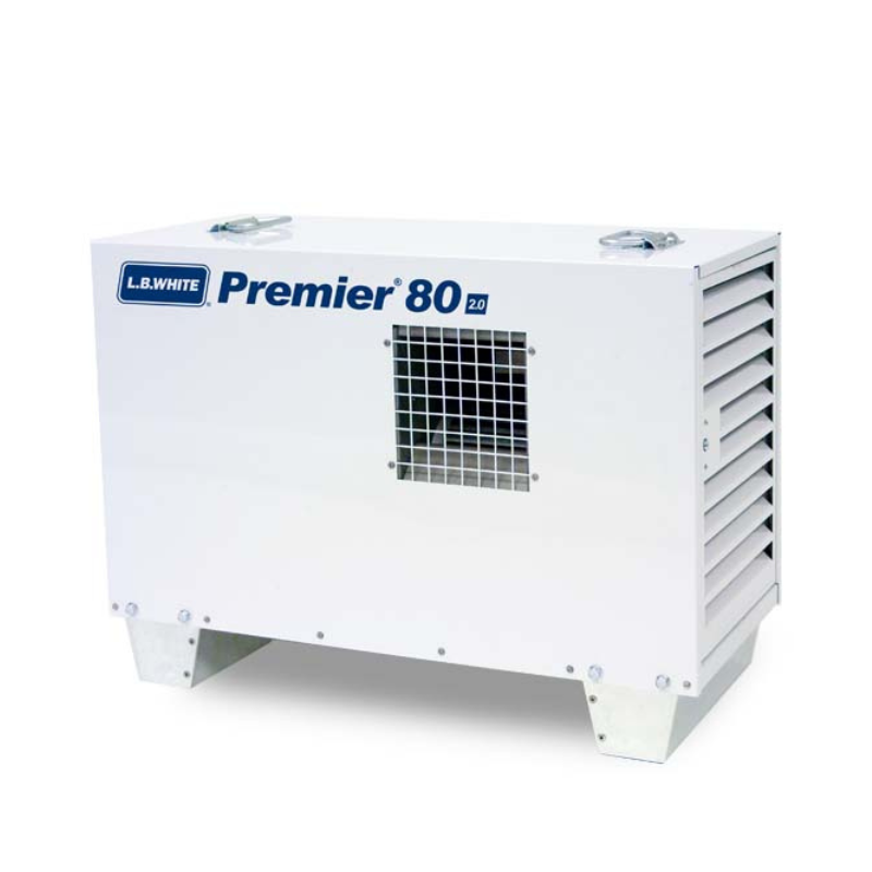 LB White Premier 40,000 BTU Enclosed Flame Direct-Fired Heater ...