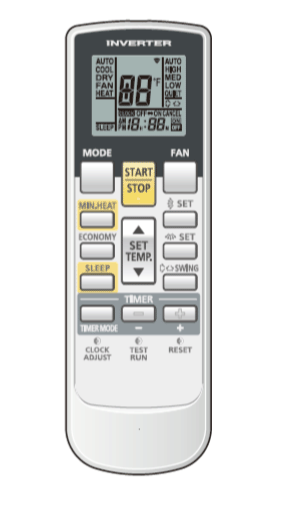 Fujitsu Wireless Remote for 2' x 2' Cassettes - UTY-LNHUM | HVACDirect.com