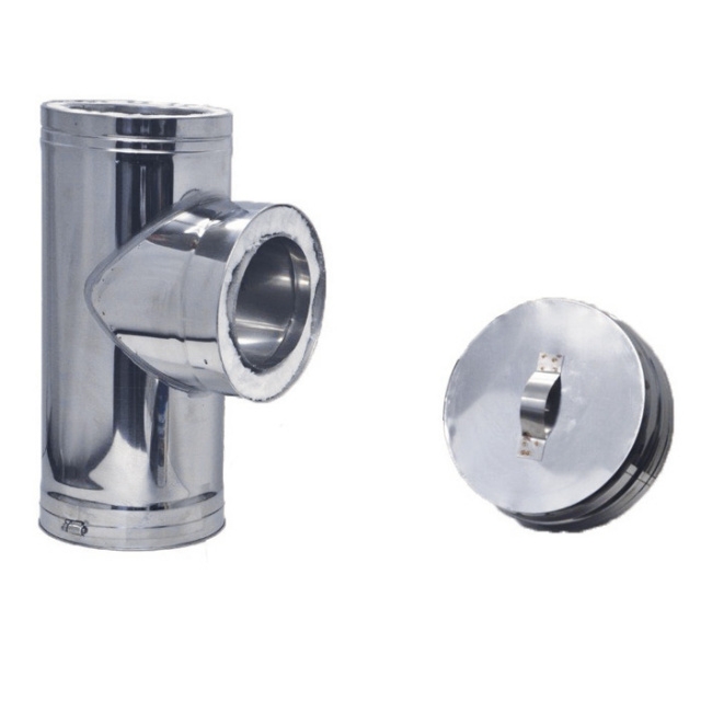 Ventis 6 Inch Tee With Cap - VA304-T06 | HVACDirect.com