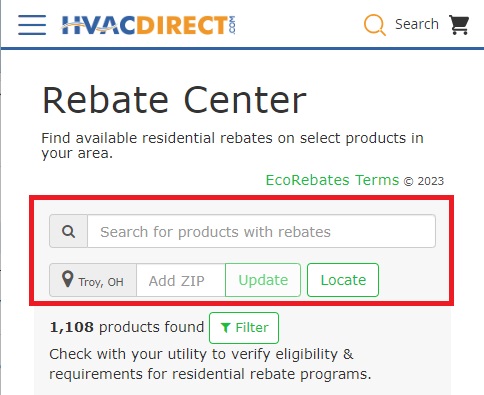 HVAC Rebates - Save Big | HVACDirect.com